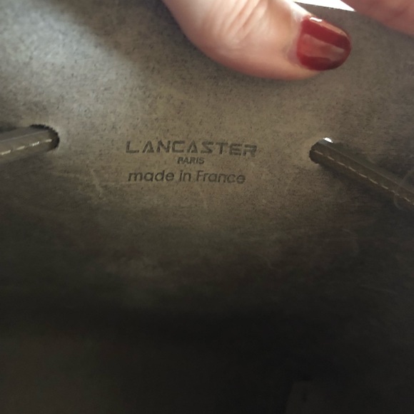 Lancaster | Bags | Lancaster Paris Taupe Crossbody Bucket Bag | Poshmark